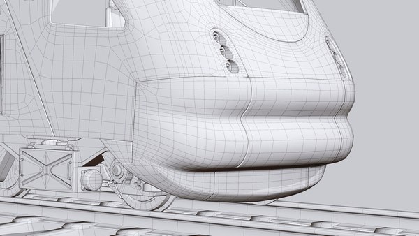 Modern European intercity train 3D model - TurboSquid 1810687