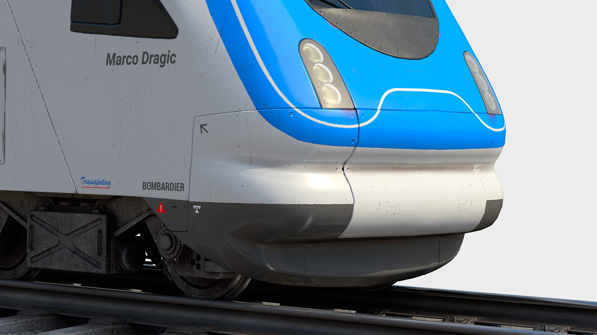 Modern European intercity train 3D model - TurboSquid 1810687