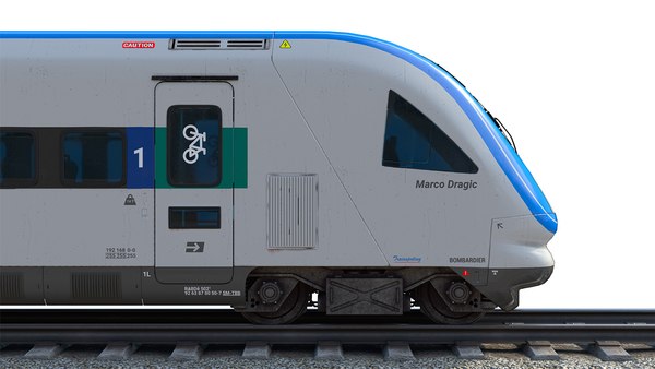 Modern European intercity train 3D model - TurboSquid 1810687