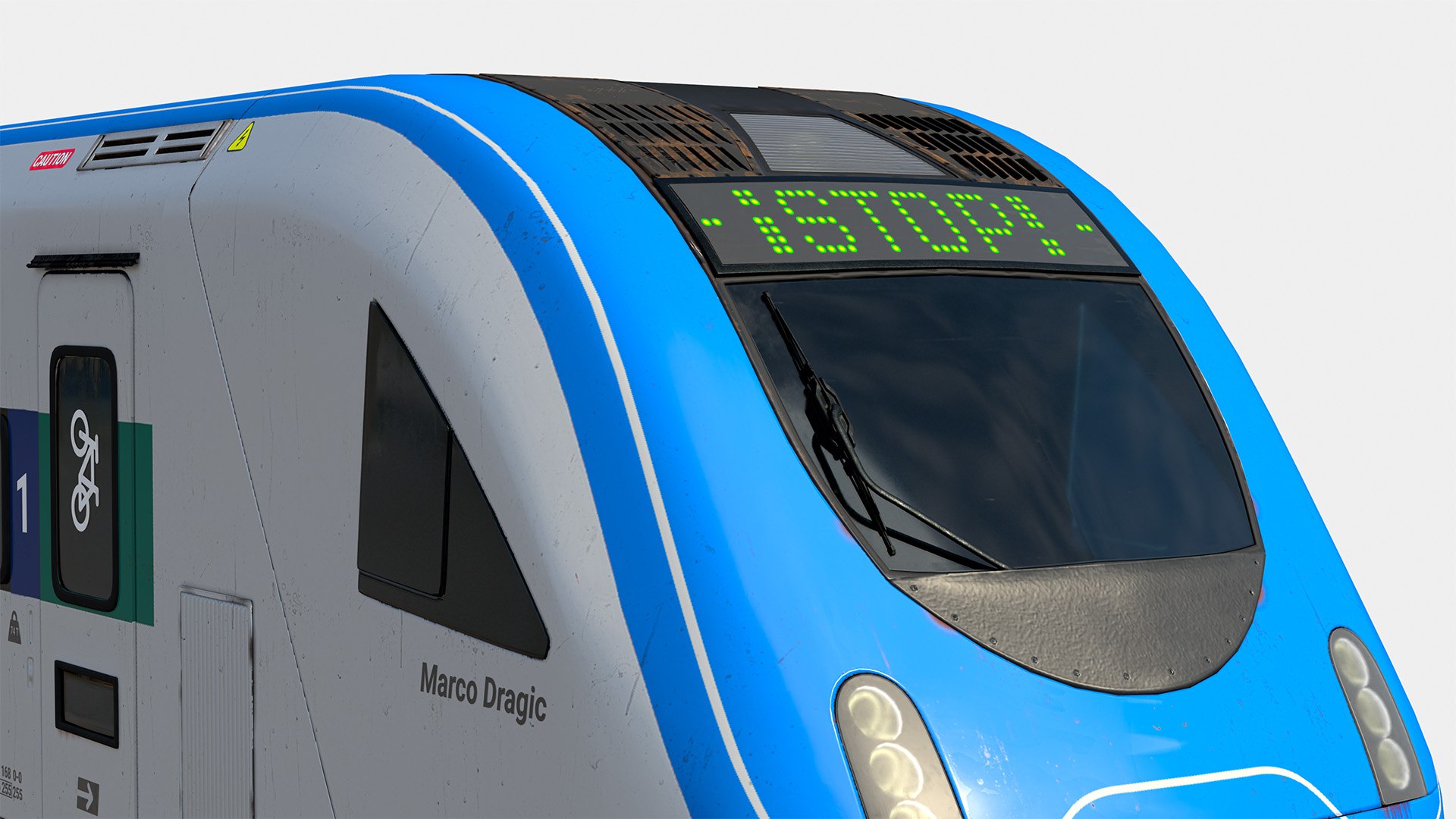 Modern European intercity train 3D model - TurboSquid 1810687