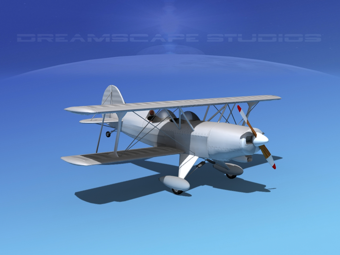 3d model acro sport biplane ii