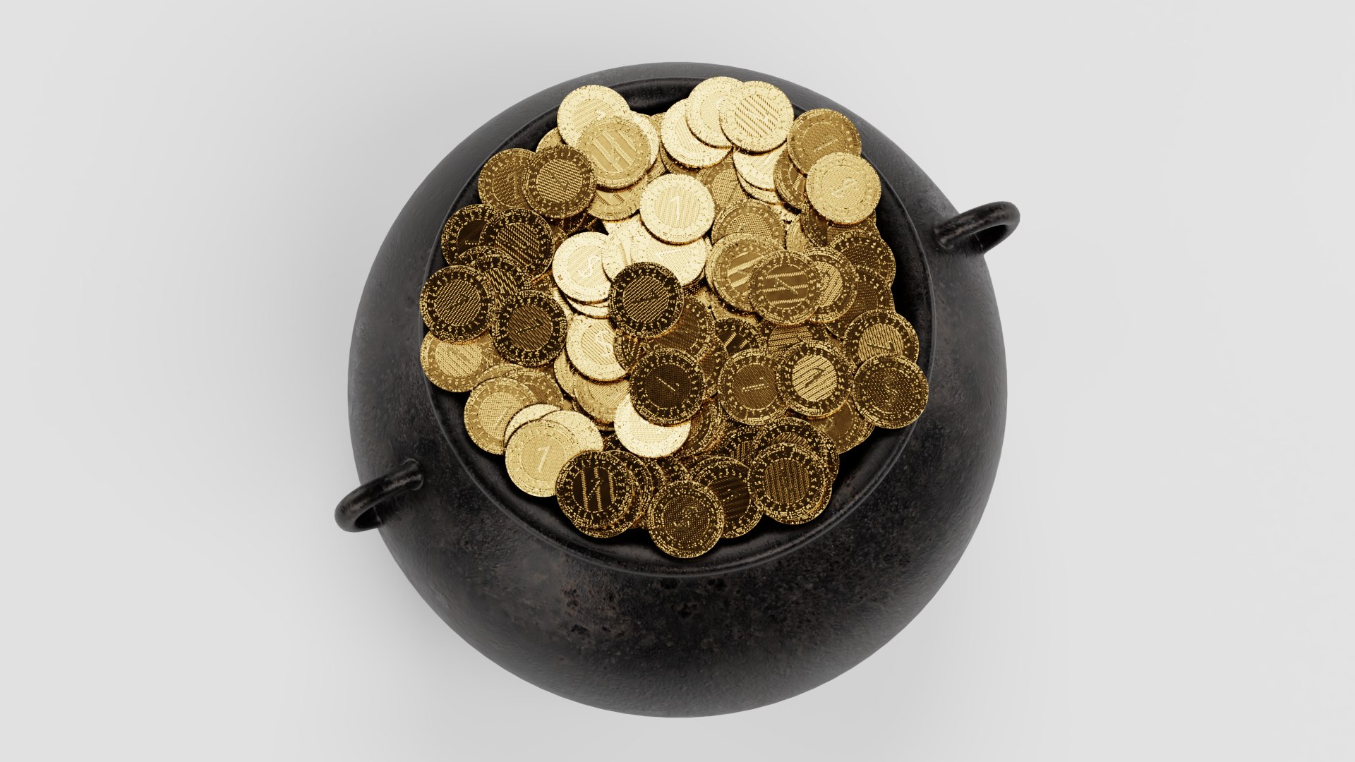Pot Money 3D Model - TurboSquid 1443851