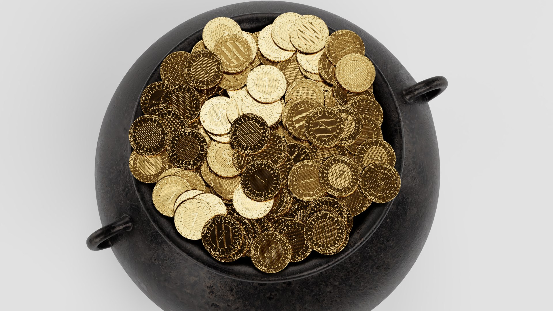 Pot Money 3D Model - TurboSquid 1443851