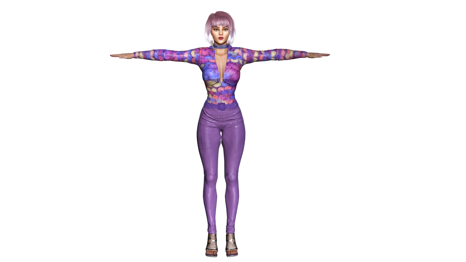 AAA 3D REALISTIC GIRL CHARACTER - SHARON 3D model - TurboSquid 2046365