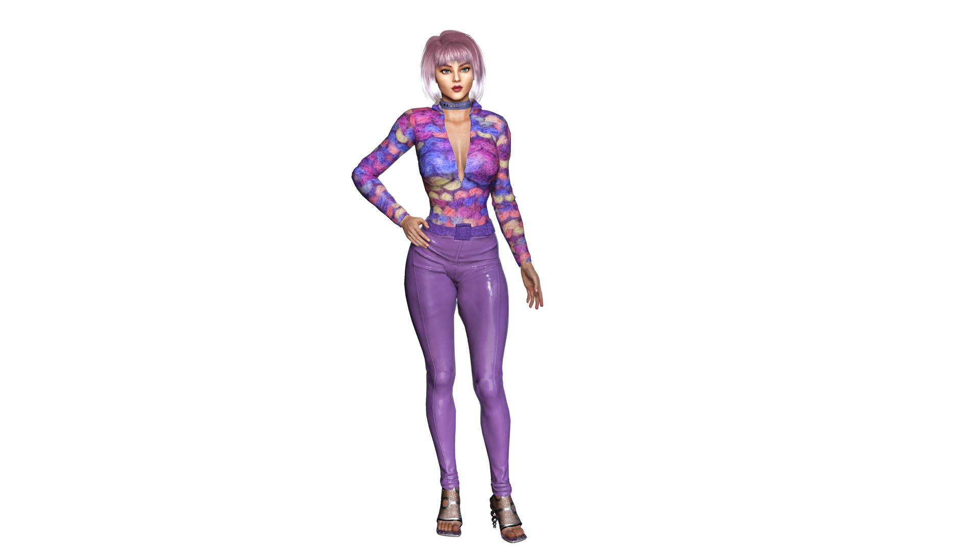 AAA 3D REALISTIC GIRL CHARACTER - SHARON 3D model - TurboSquid 2046365