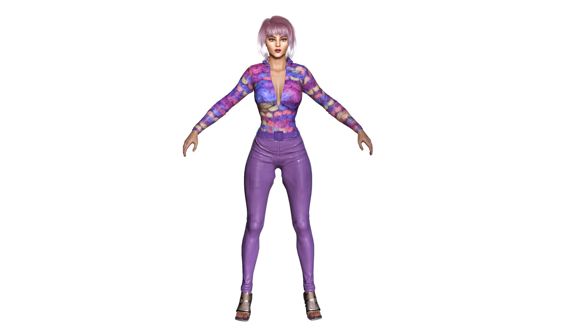 AAA 3D REALISTIC GIRL CHARACTER - SHARON 3D model - TurboSquid 2046365