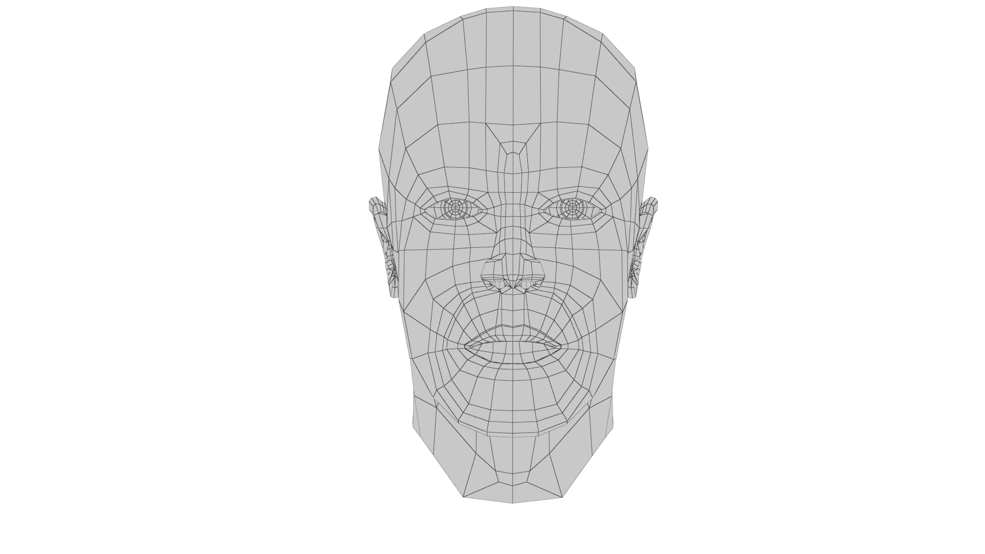 Male Head Unwrapped 3D Model - TurboSquid 1573085