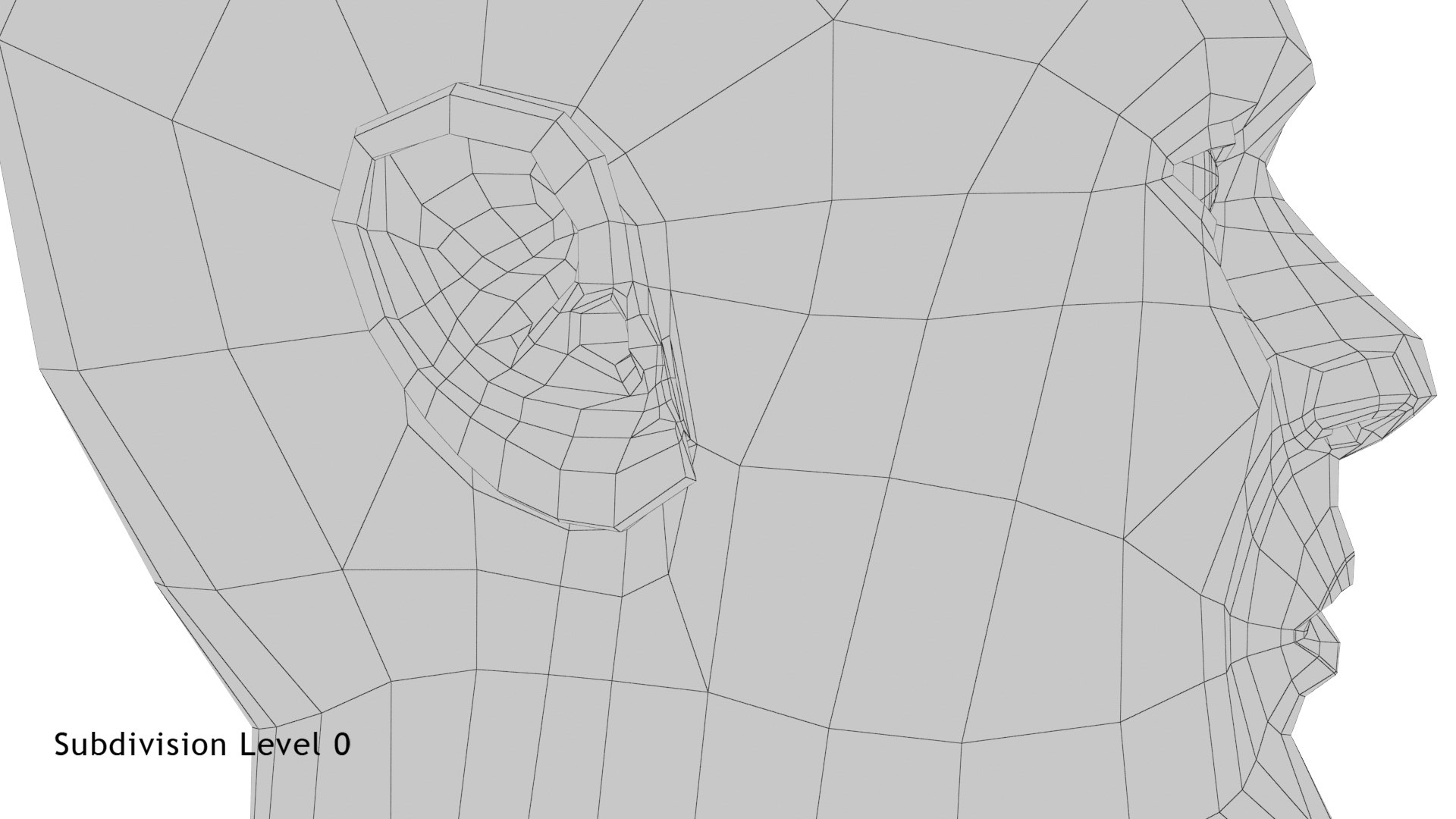 Male head unwrapped 3D model - TurboSquid 1573085