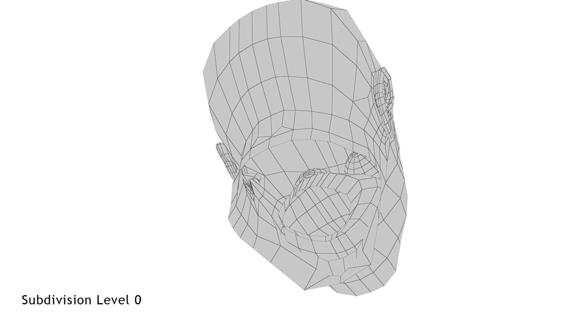 Male head unwrapped 3D model - TurboSquid 1573085