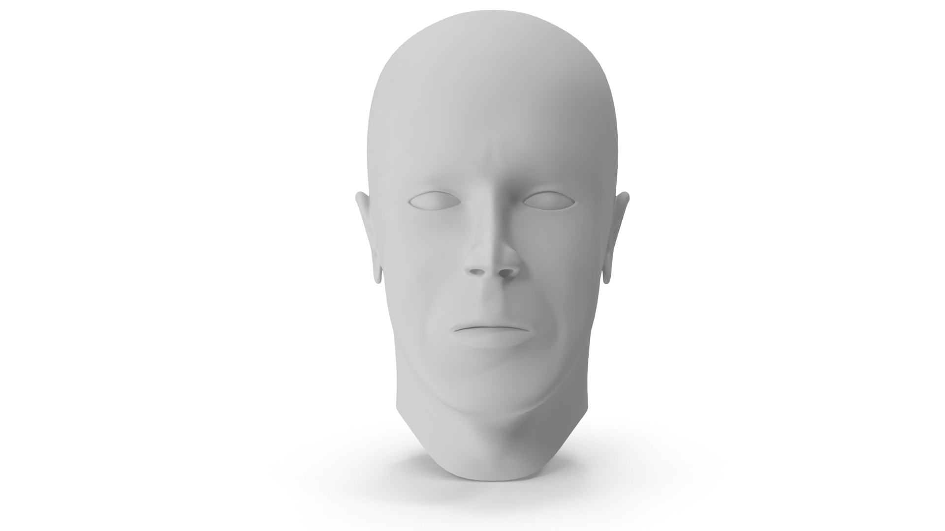 Male Head Unwrapped 3D Model - TurboSquid 1573085
