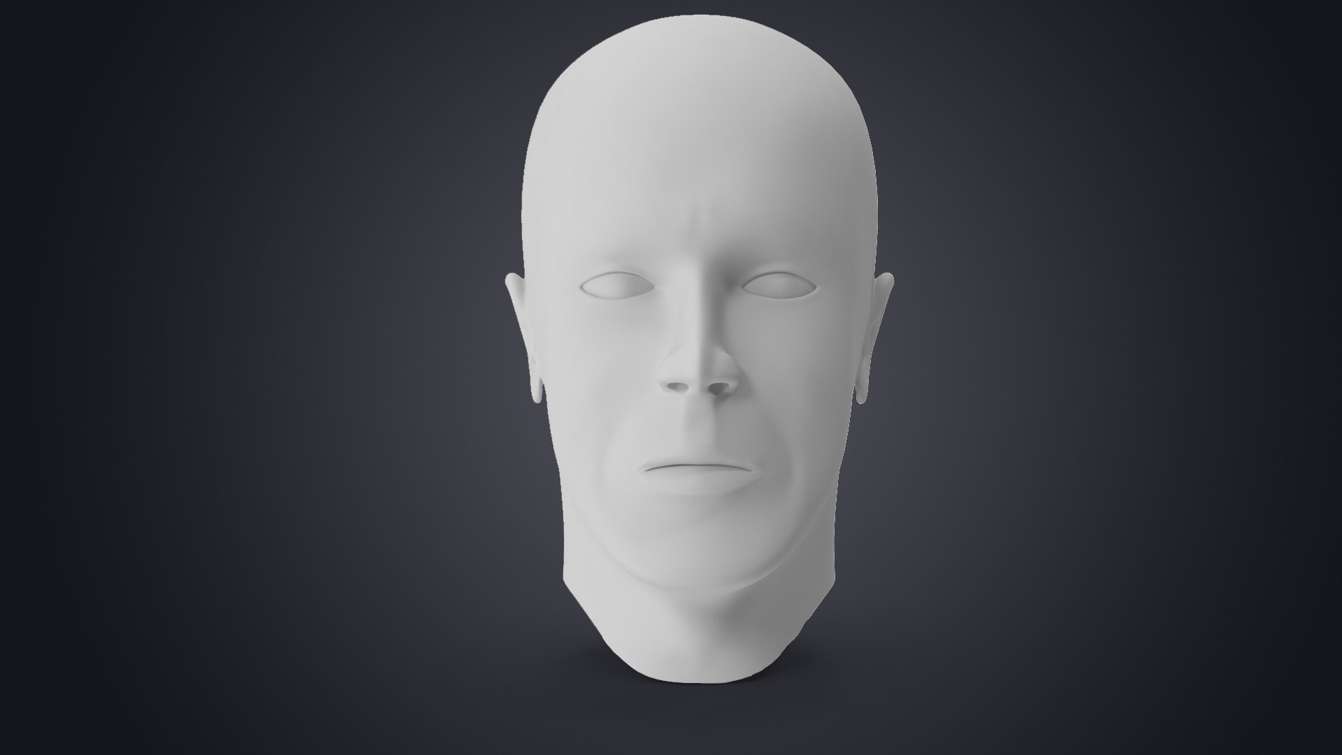 Male Head Unwrapped 3D Model - TurboSquid 1573085