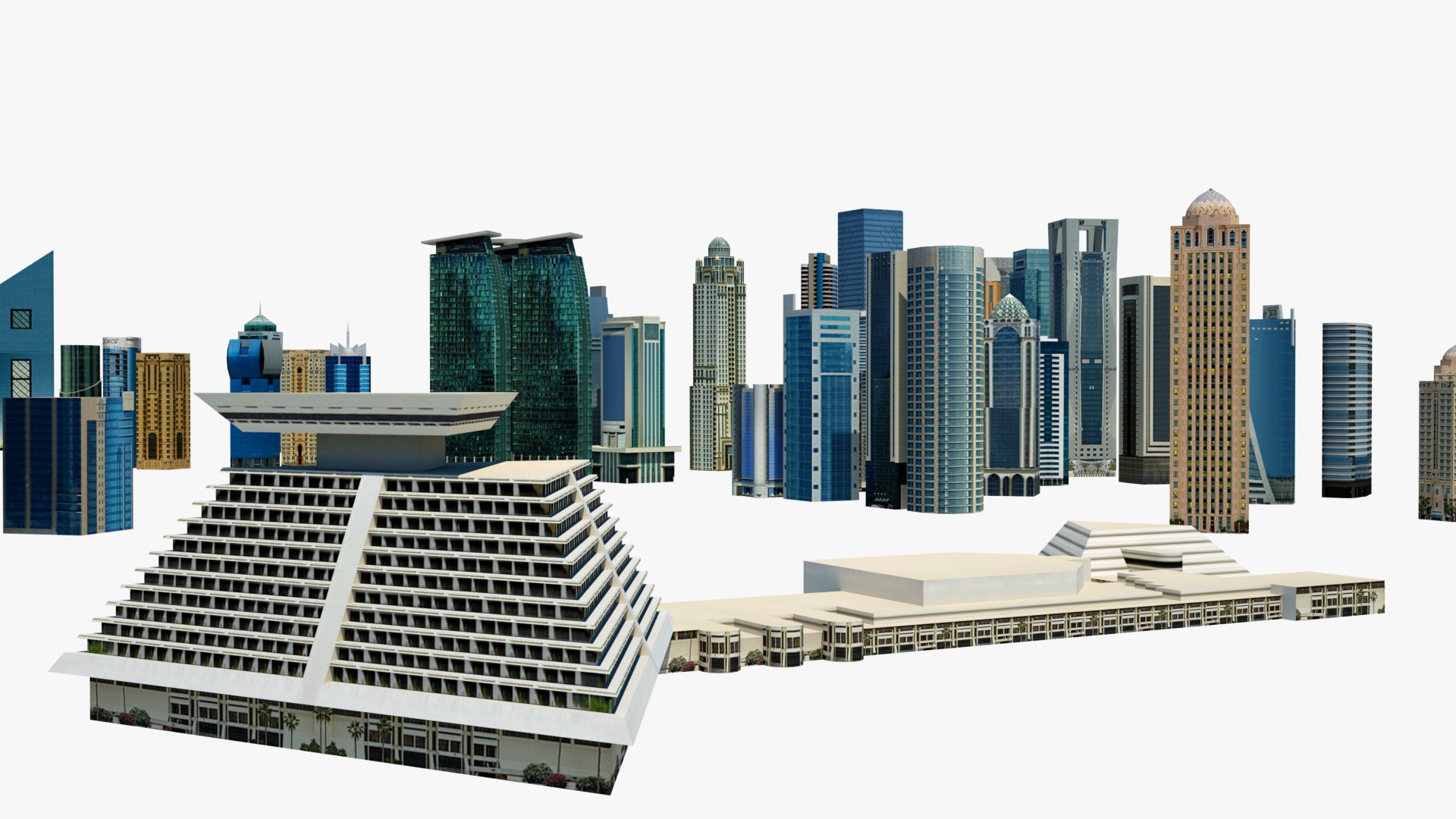 Skyscrapers Building Model - TurboSquid 1484788