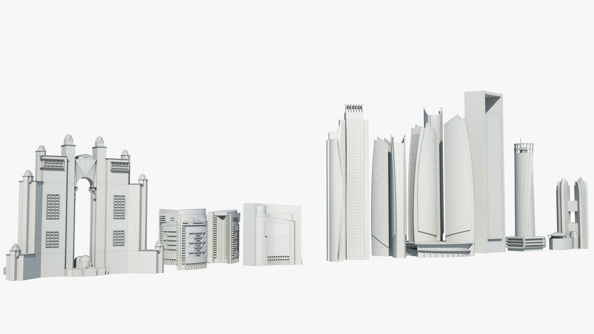 Skyscrapers building model - TurboSquid 1484788
