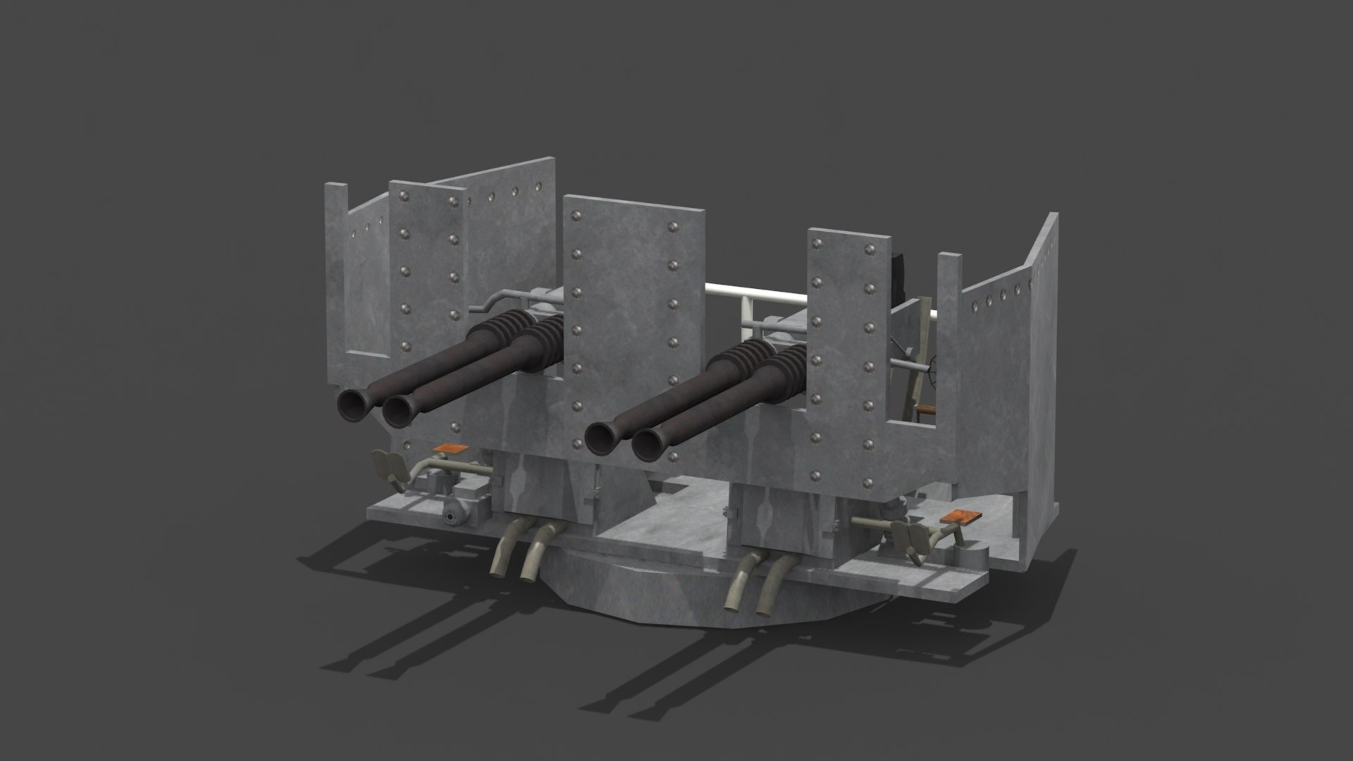 3D Model Bofors 40mm Anti-aircraft Gun - TurboSquid 2069622