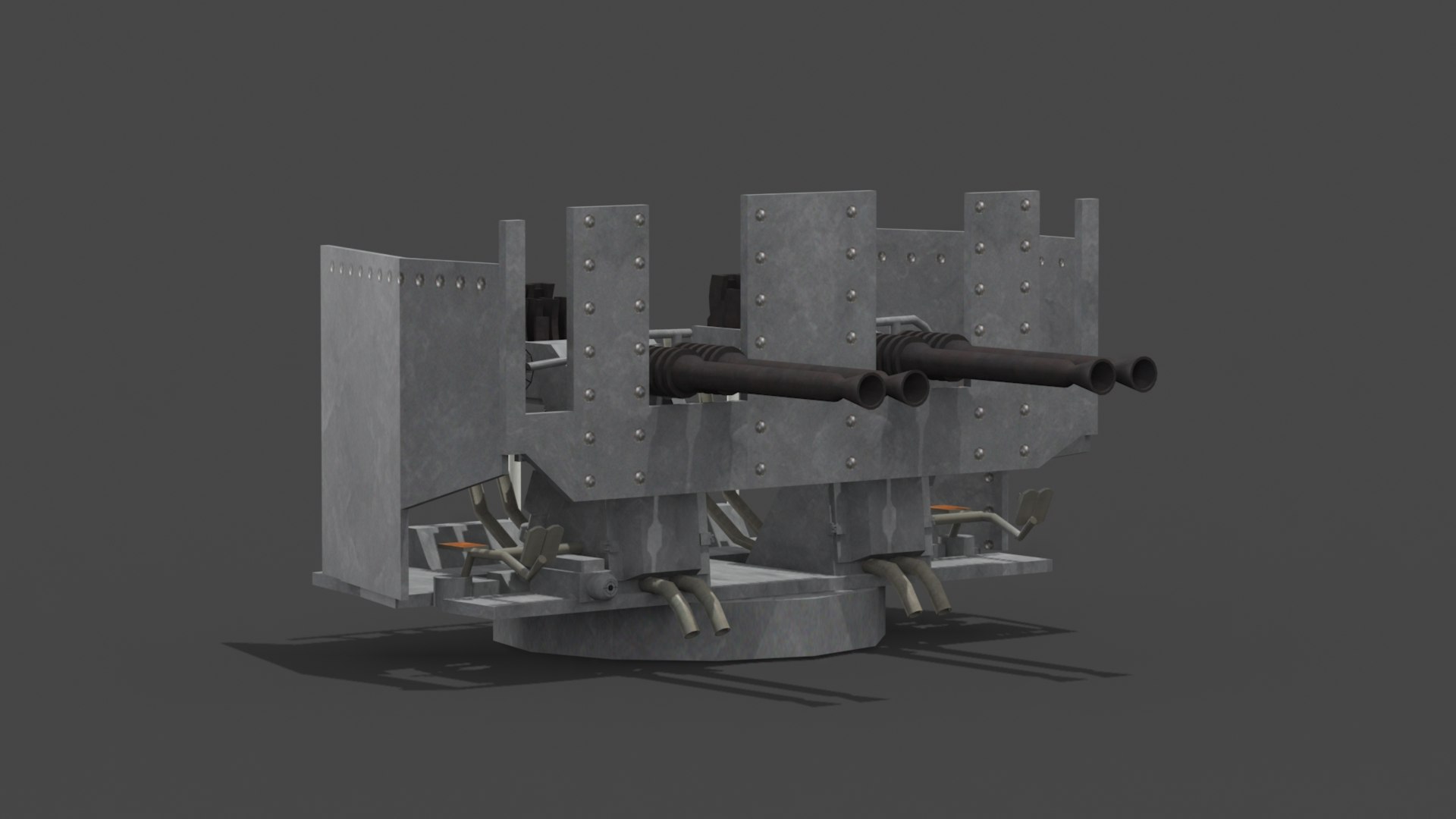 3D Model Bofors 40mm Anti-aircraft Gun - TurboSquid 2069622