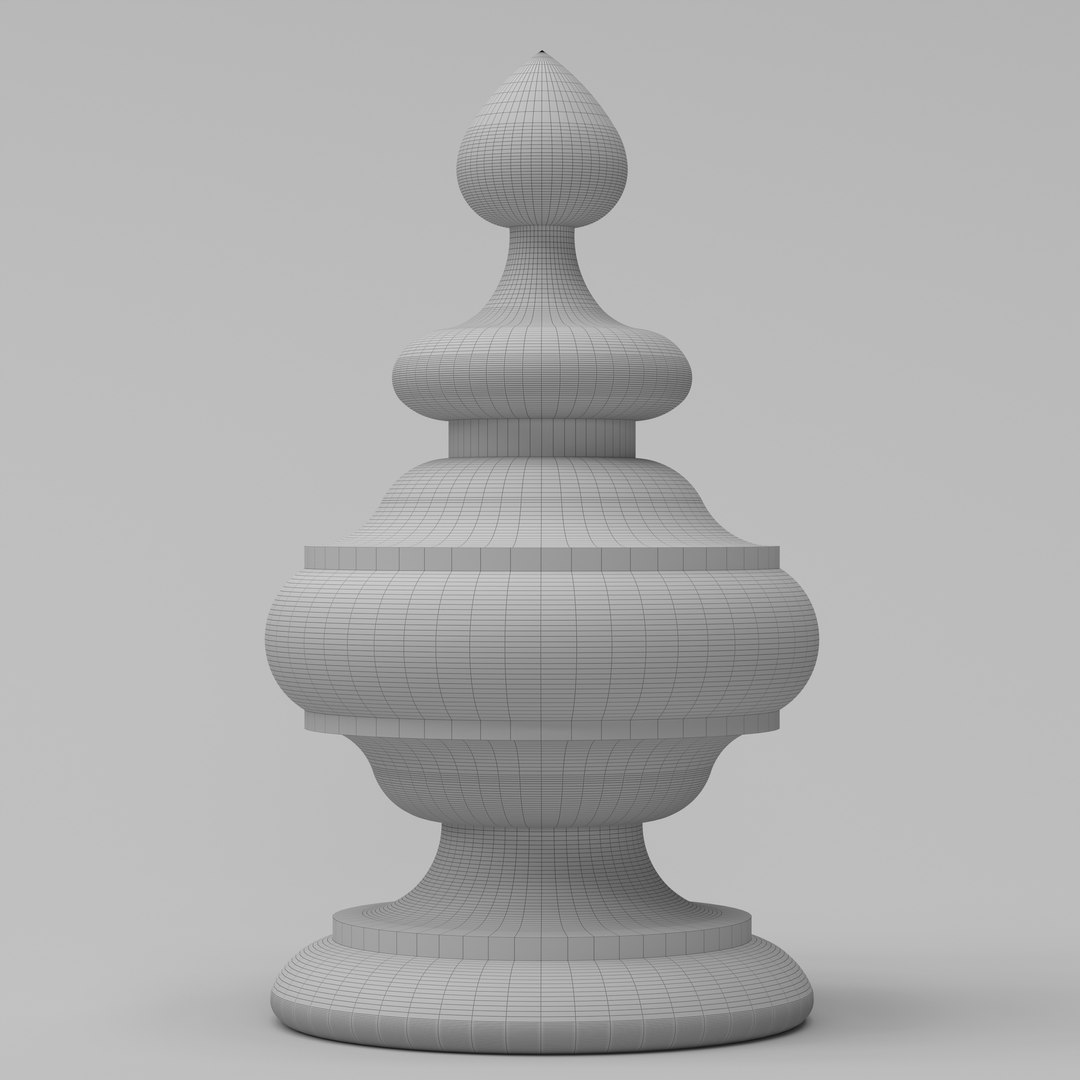 3D Elegant Gold Finial 3D Model Model - TurboSquid 2294466