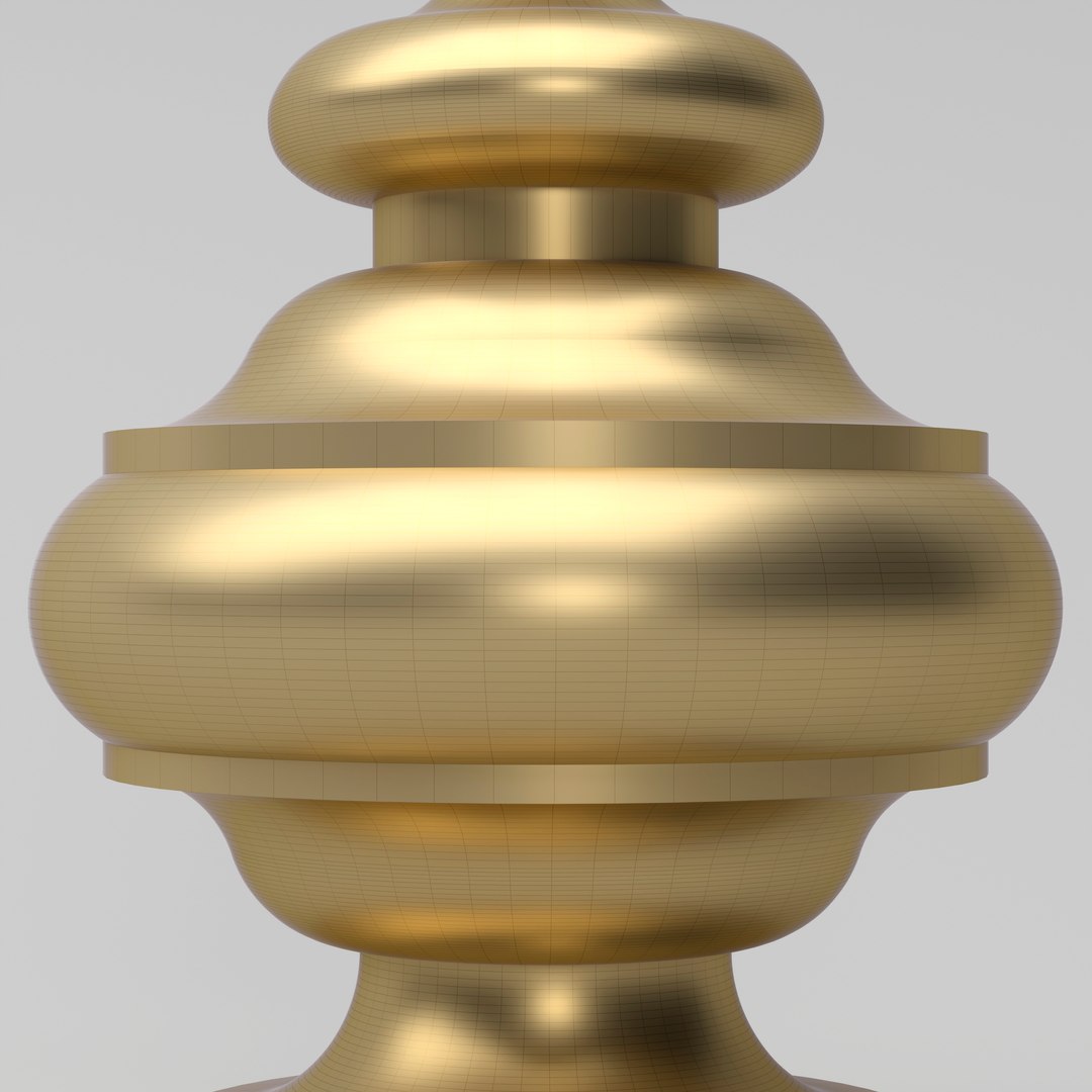 3D Elegant Gold Finial 3D Model Model - TurboSquid 2294466