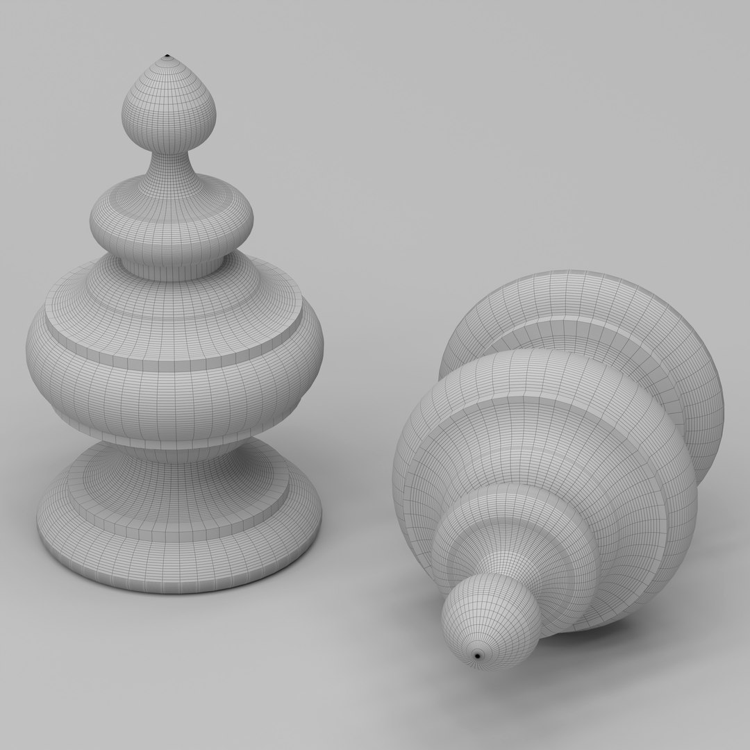 3D Elegant Gold Finial 3D Model Model - TurboSquid 2294466