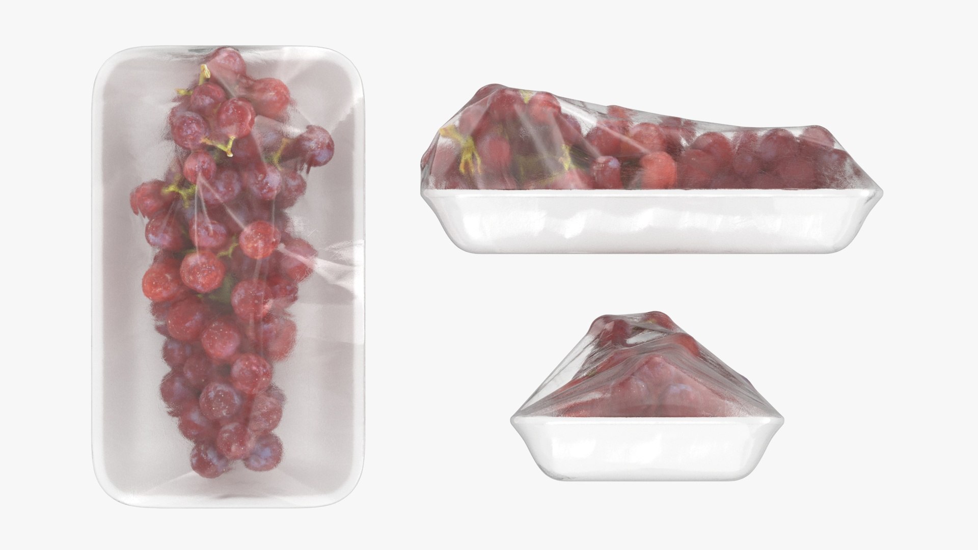 3D Red Grapes Package Collection - TurboSquid 2400048