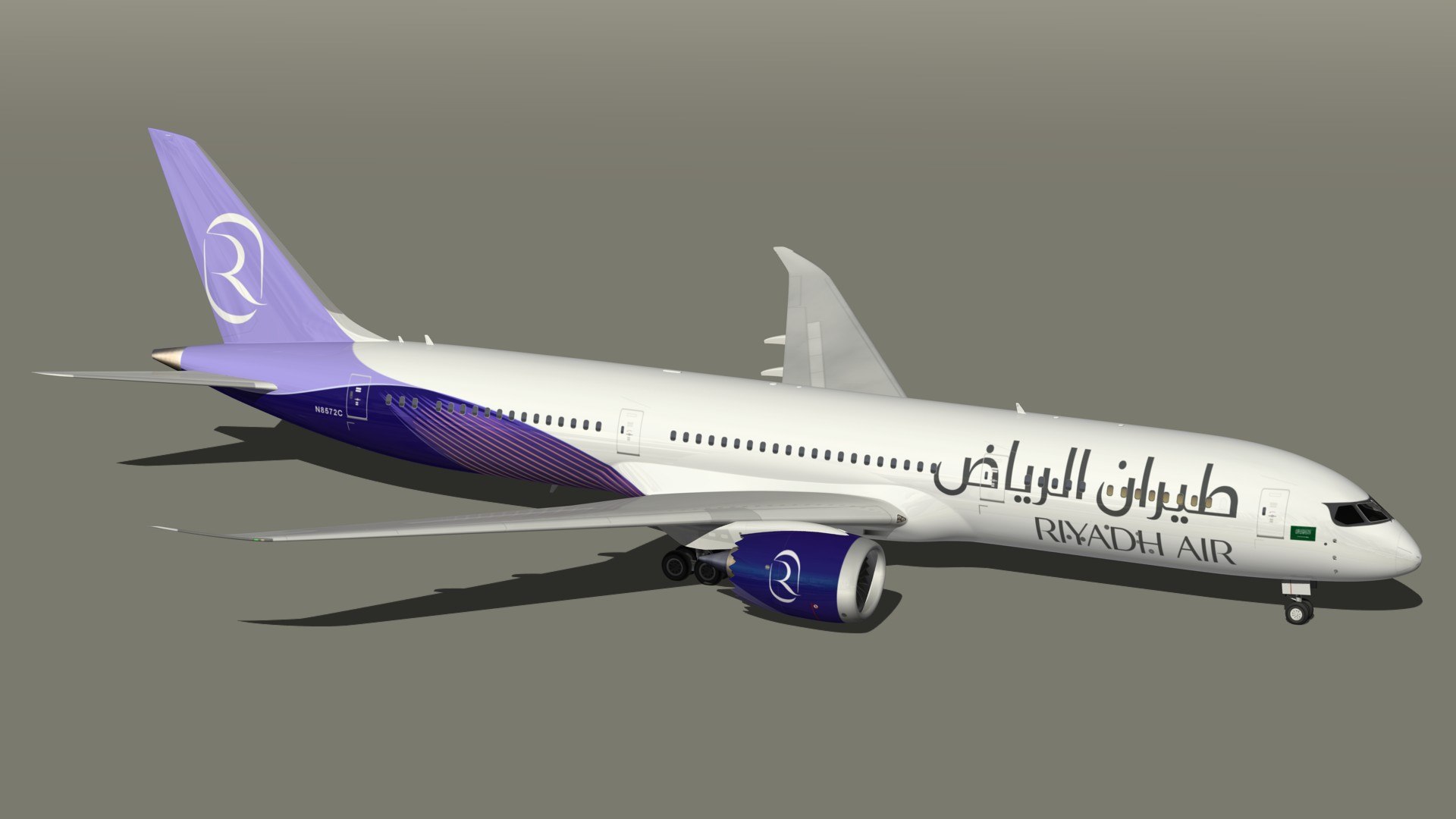 B789 Riyadh Second Livery 3D - TurboSquid 2195941