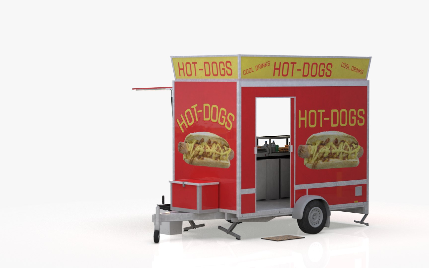 Hot Dog Stand 3D - TurboSquid 1825032
