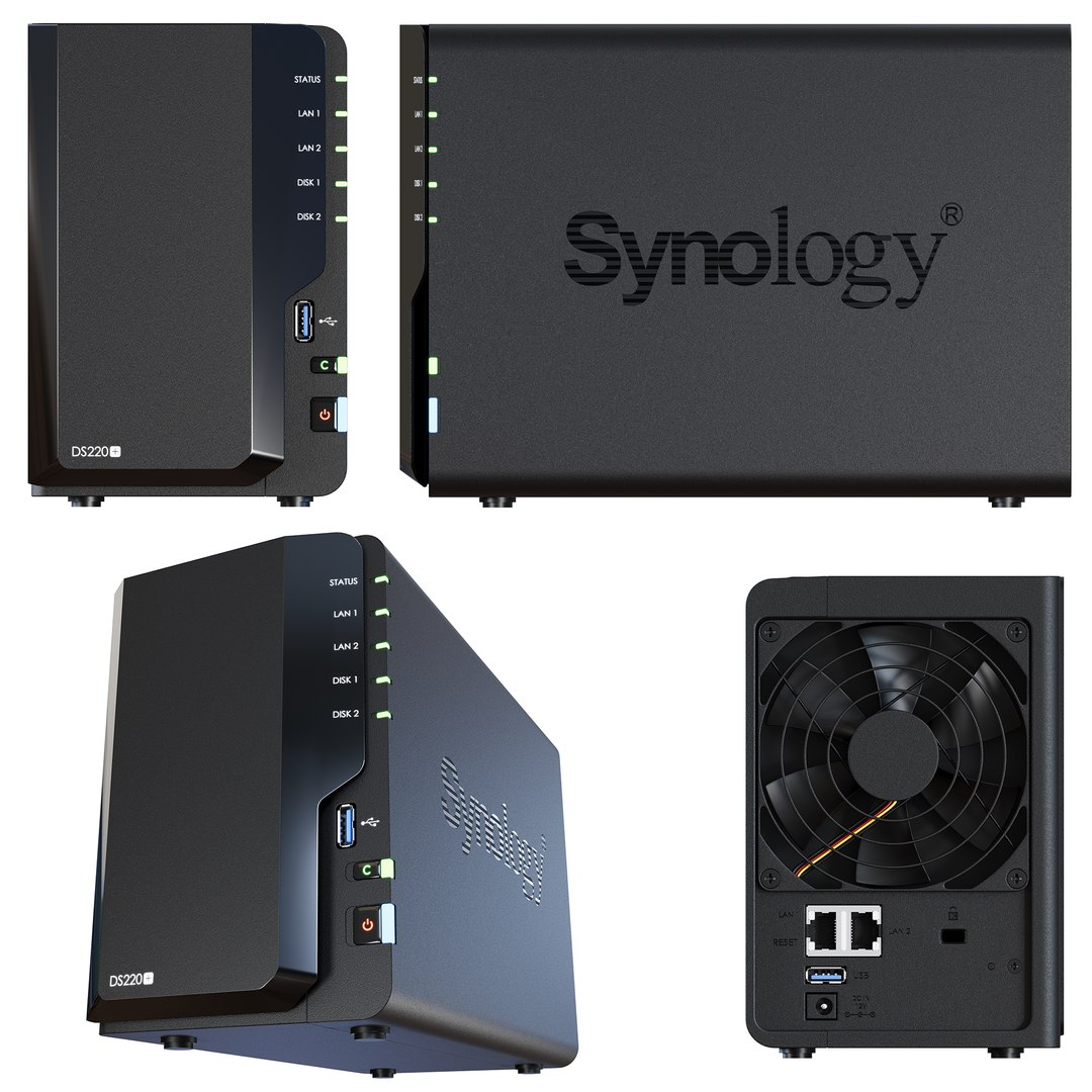 3D SYNOLOGY NAS DS220 - TurboSquid 2033012
