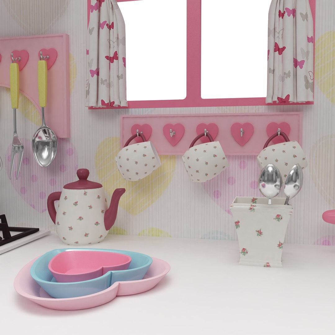 3D Kids Kitchen Model - TurboSquid 1547951