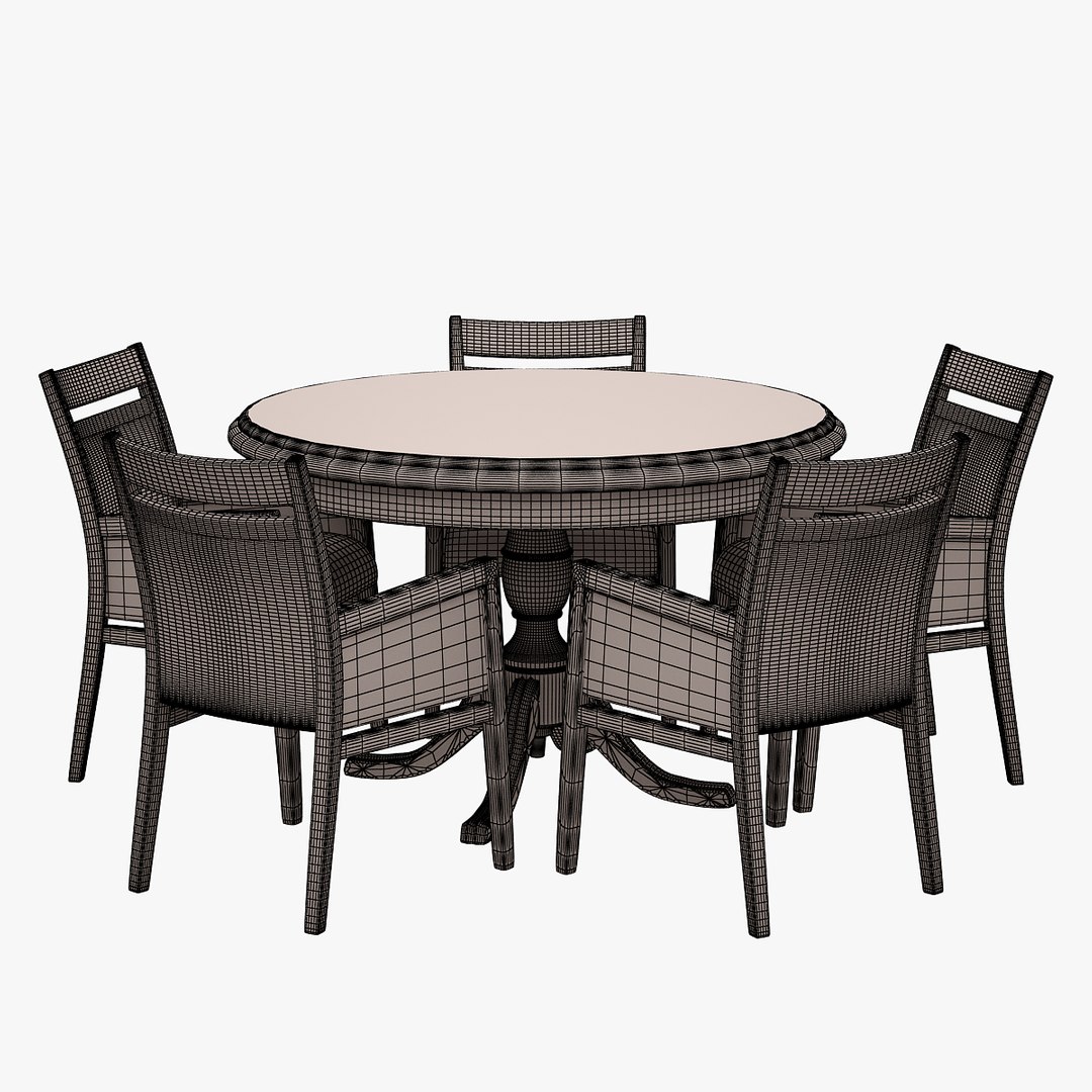 3d Model Restaurant Dinner Set