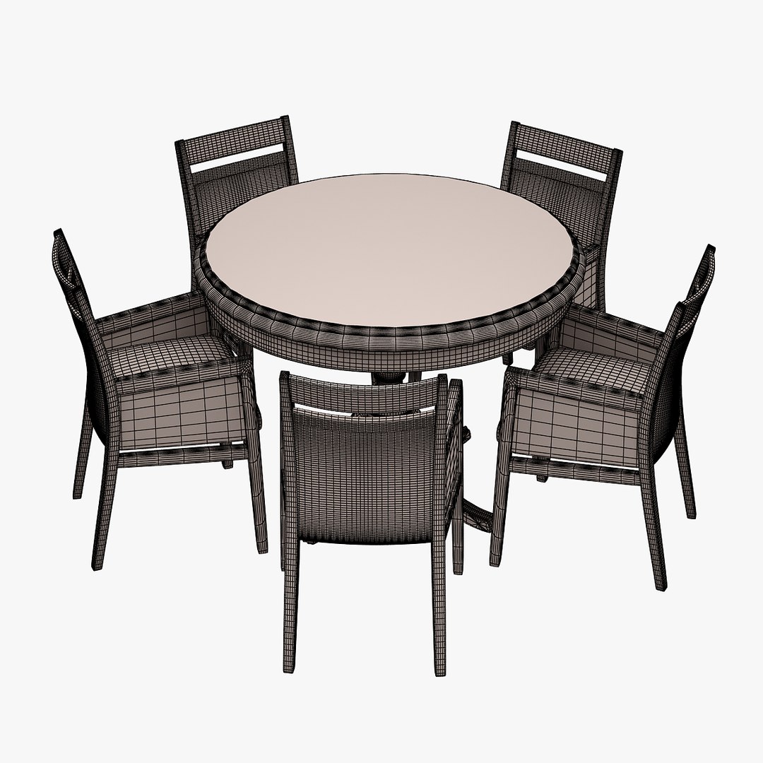 3d Model Restaurant Dinner Set