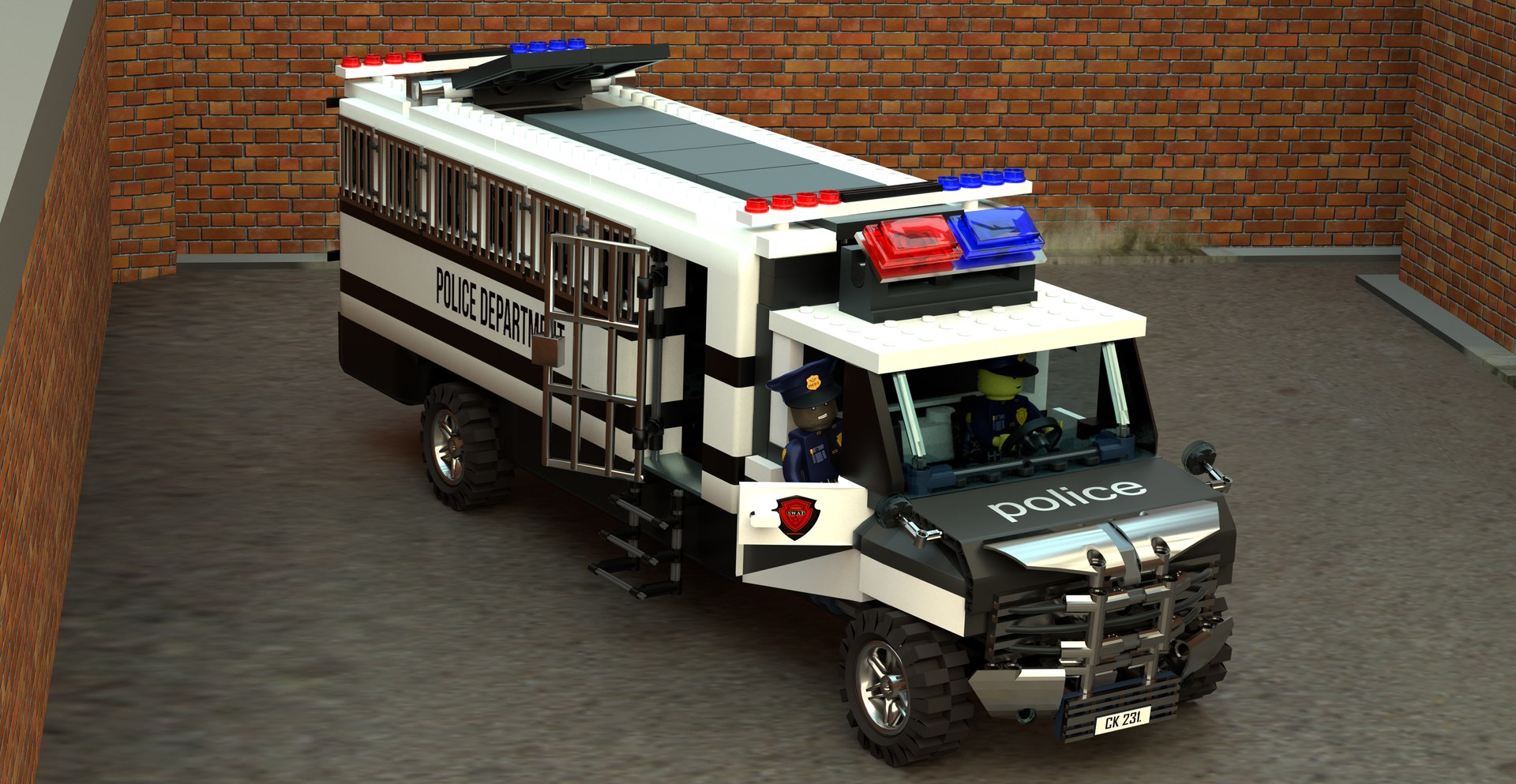 Lego big scene prisoners 3D model - TurboSquid 1331339