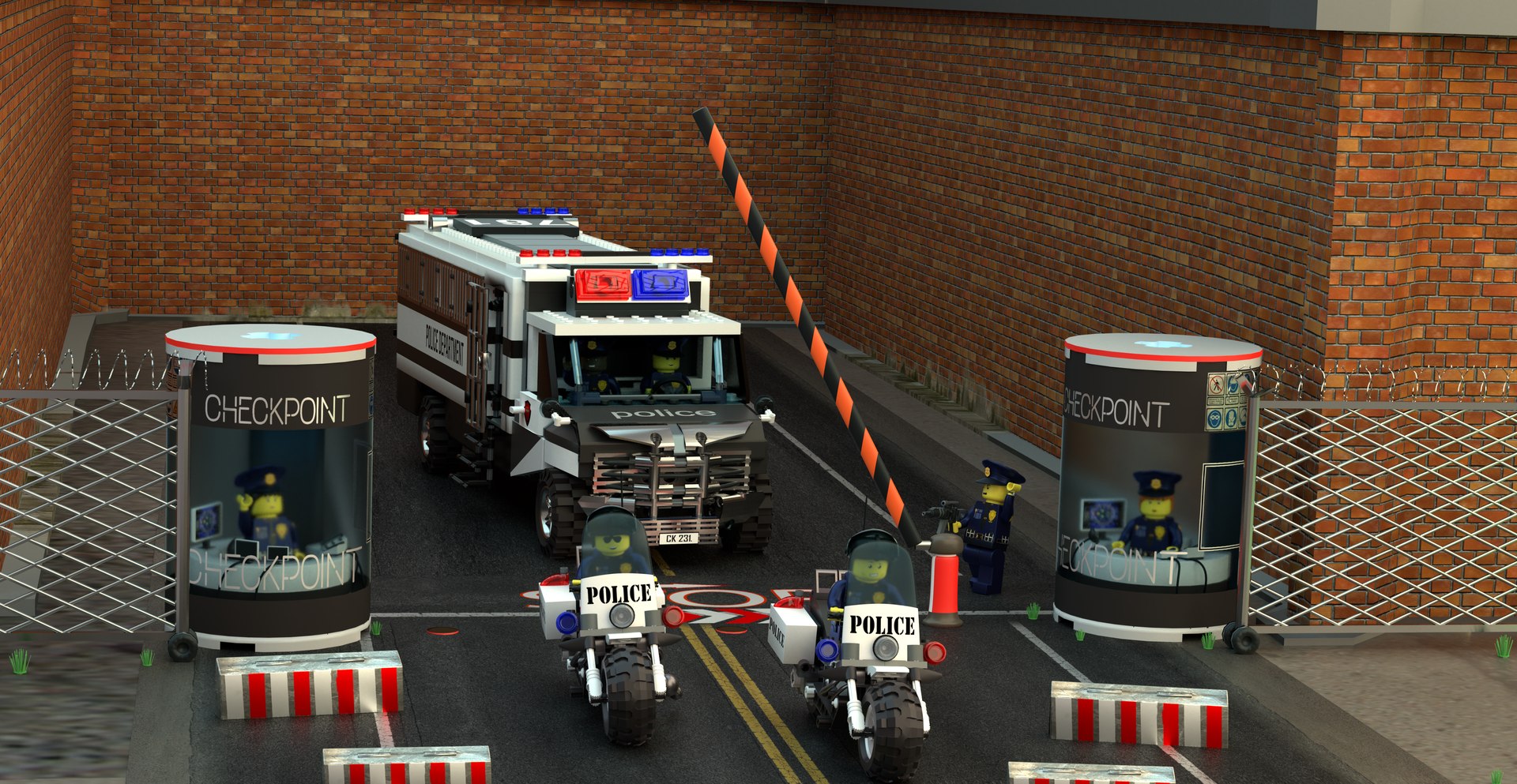 Lego Big Scene Prisoners 3D Model - TurboSquid 1331339