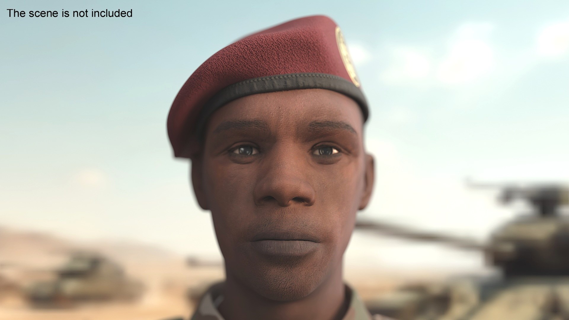Somali Soldier In Uniform Fur 3D Model - TurboSquid 2389974