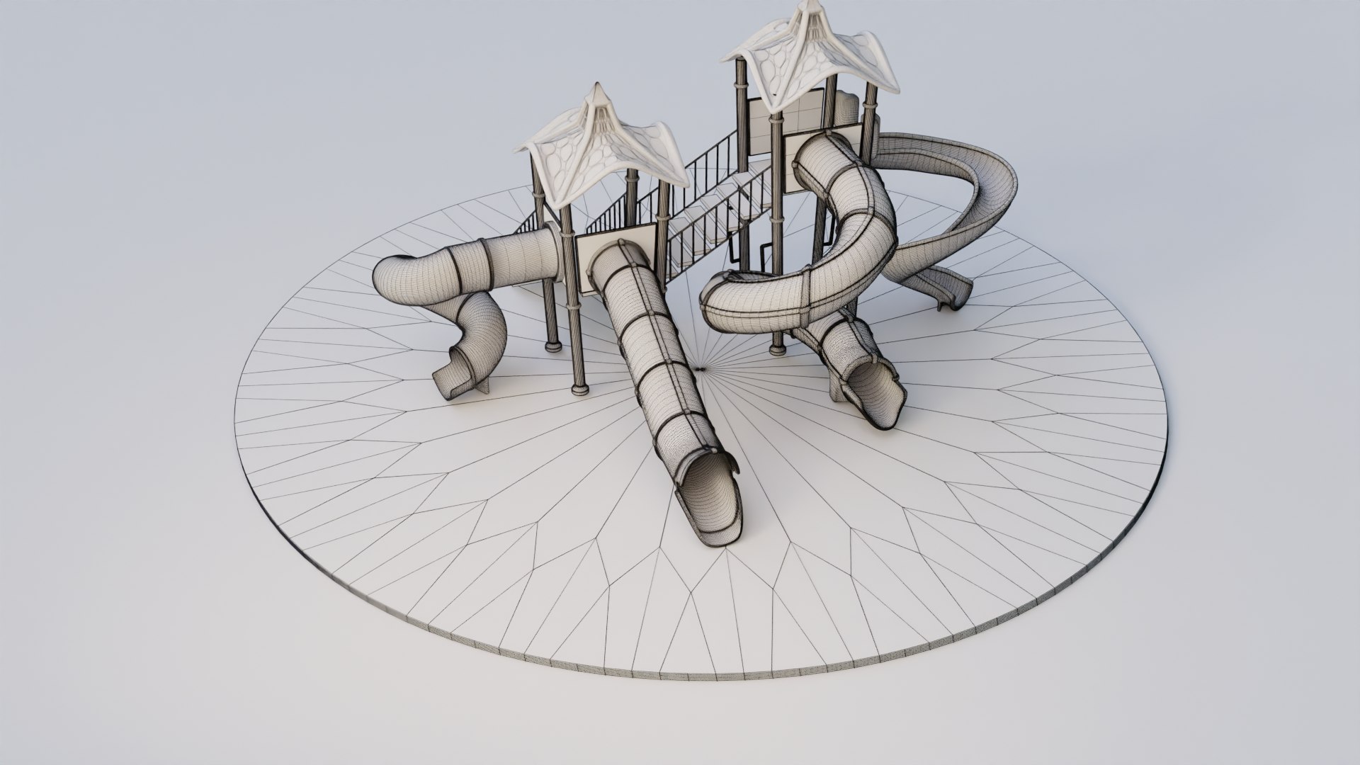 3D Used Childrens Playground 3D Model - TurboSquid 2187228