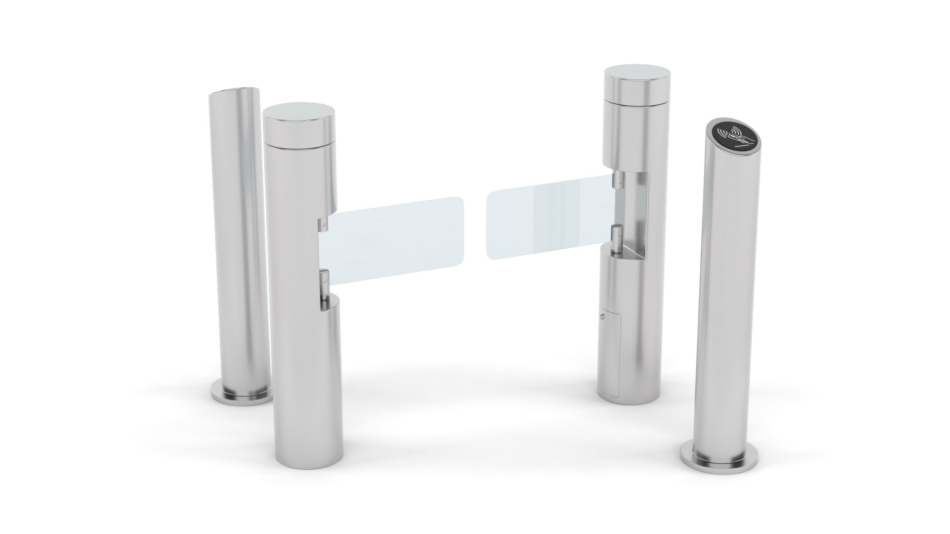 Turnstile Gate 3D Model - TurboSquid 2343912