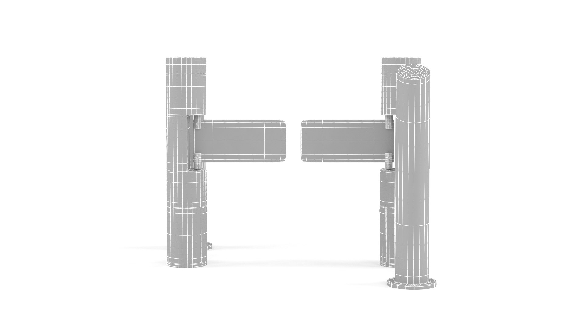 Turnstile Gate 3D Model - TurboSquid 2343912