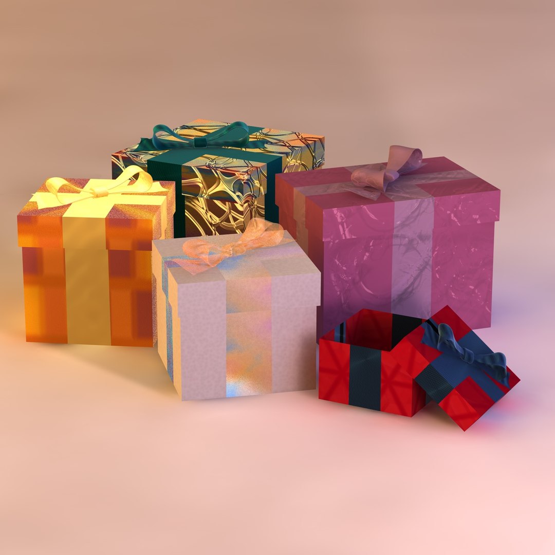 3d model gift packages