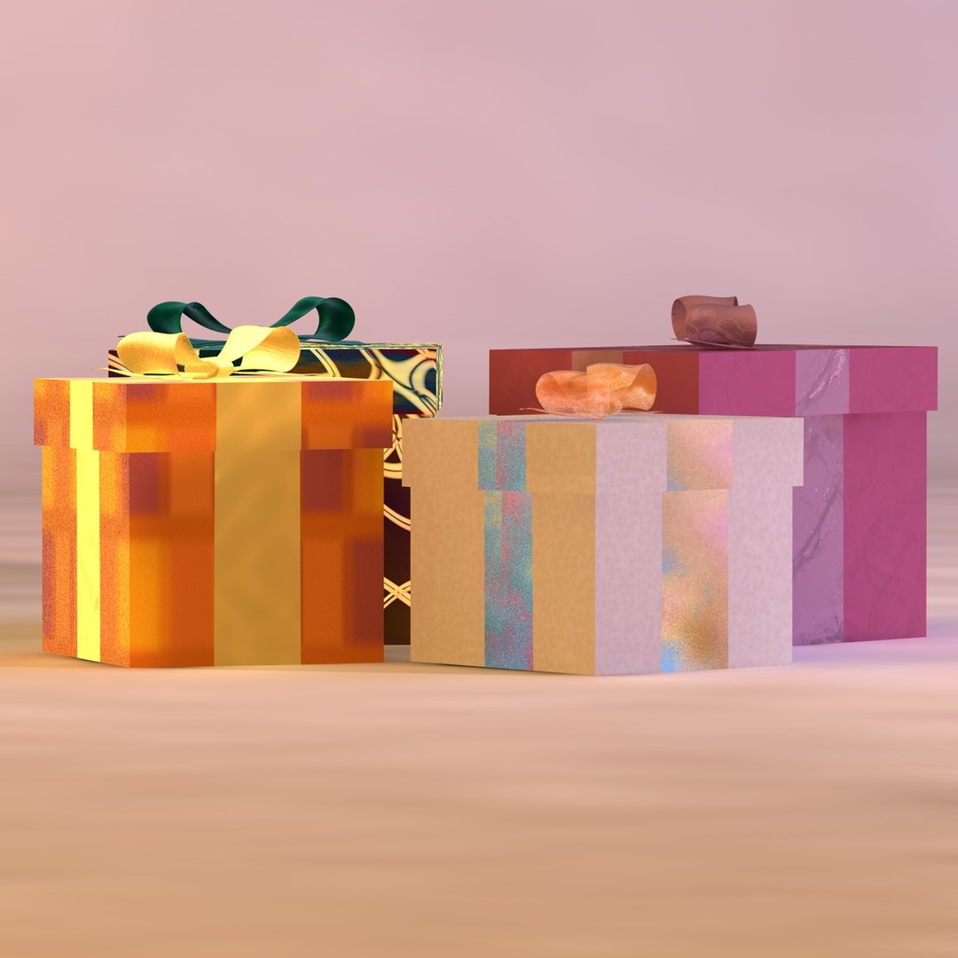 3d model gift packages