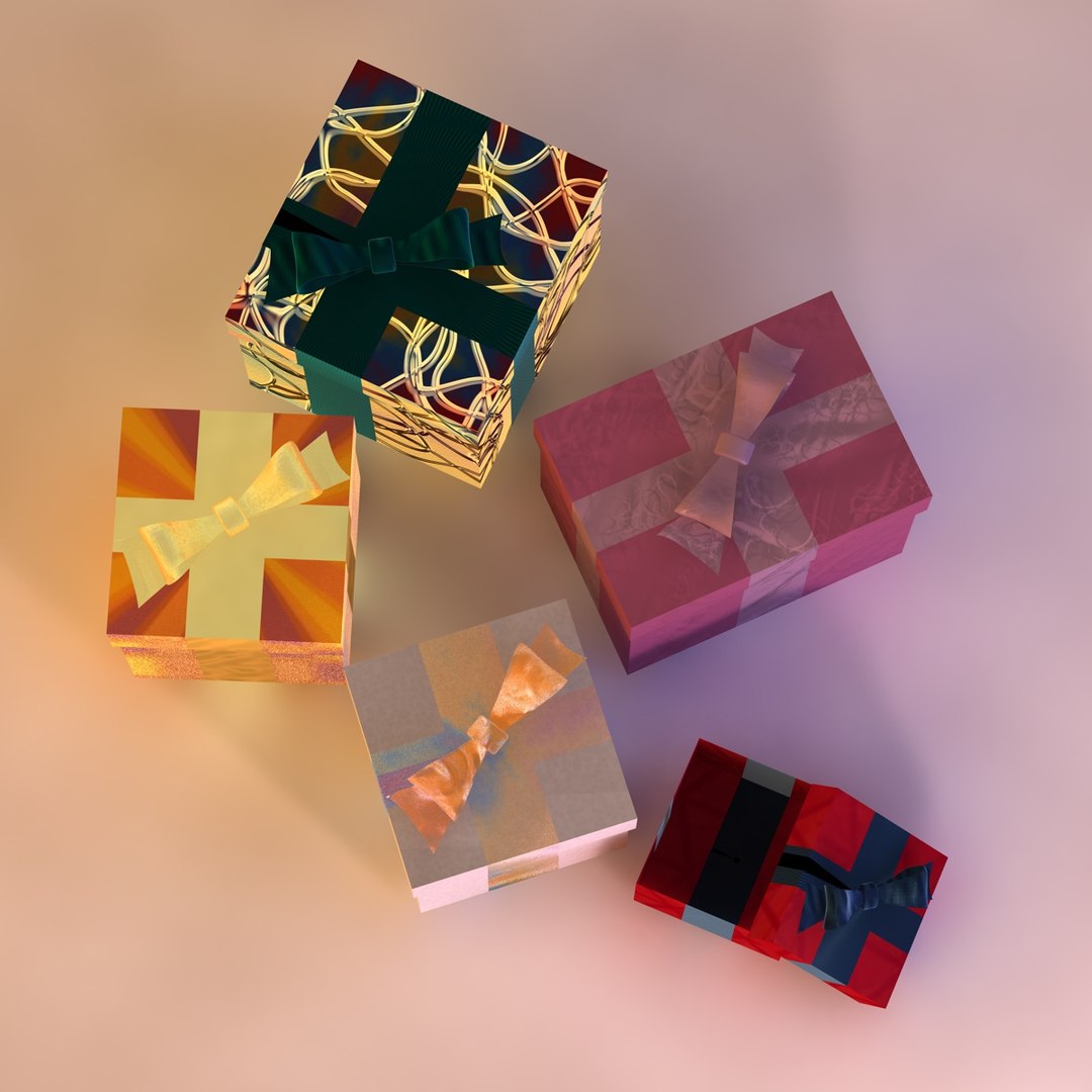3d model gift packages