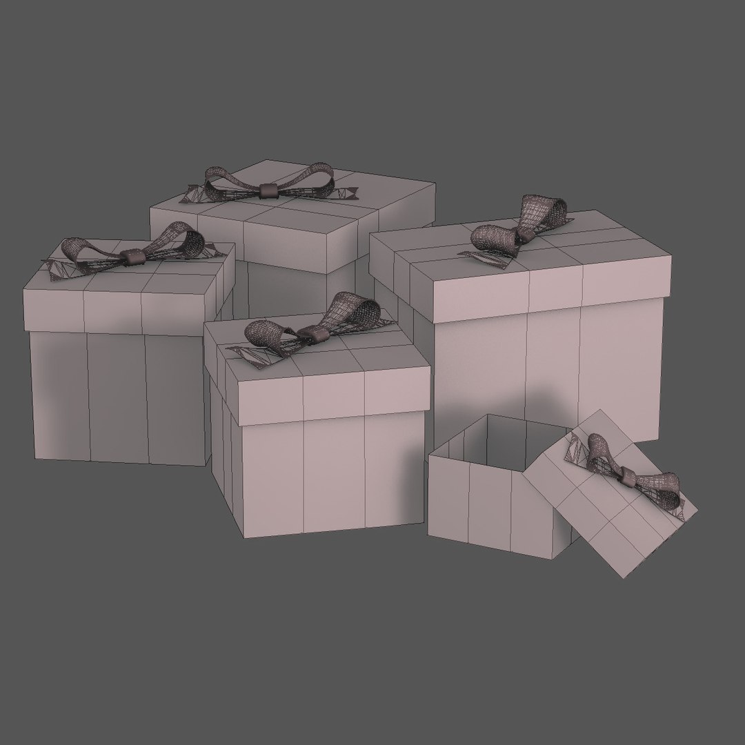 3d model gift packages