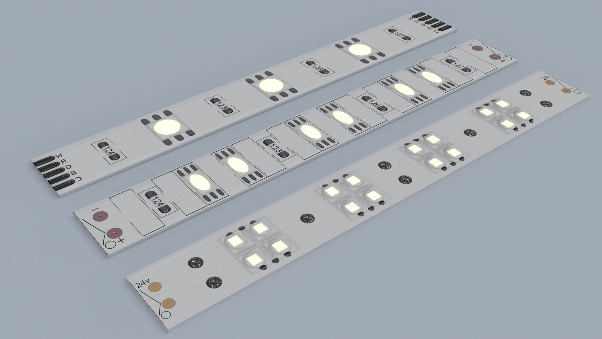 Strip LED 3D Model - TurboSquid 2054316