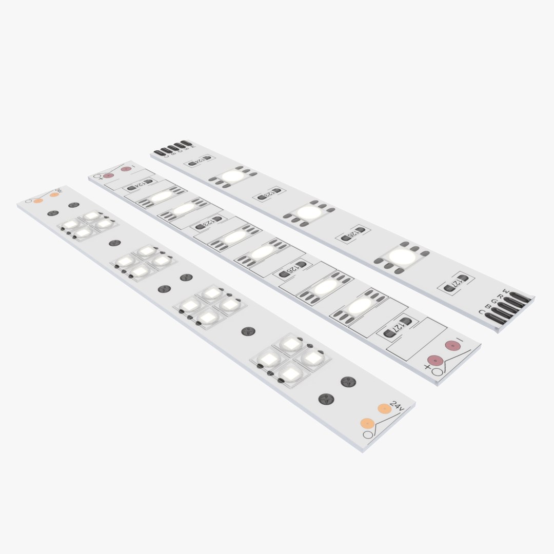 Strip LED 3D model - TurboSquid 2054316