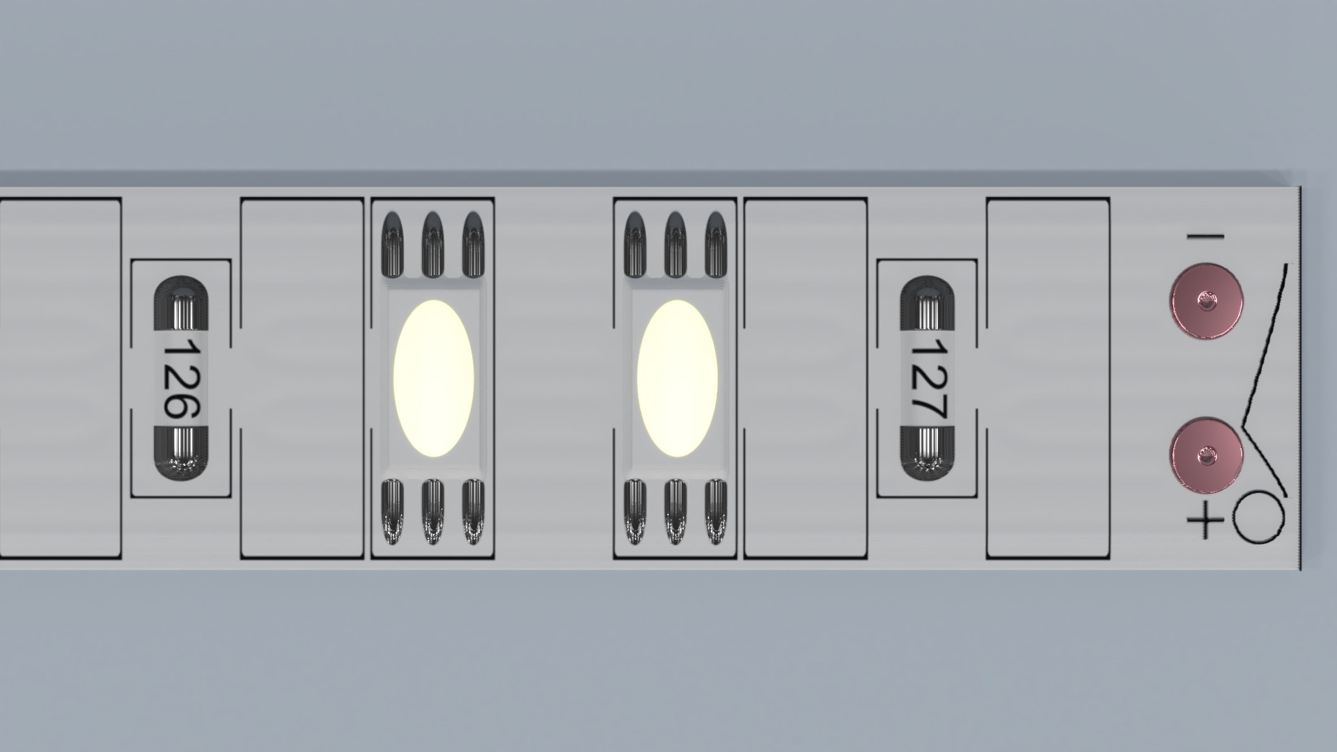 Strip LED 3D model - TurboSquid 2054316