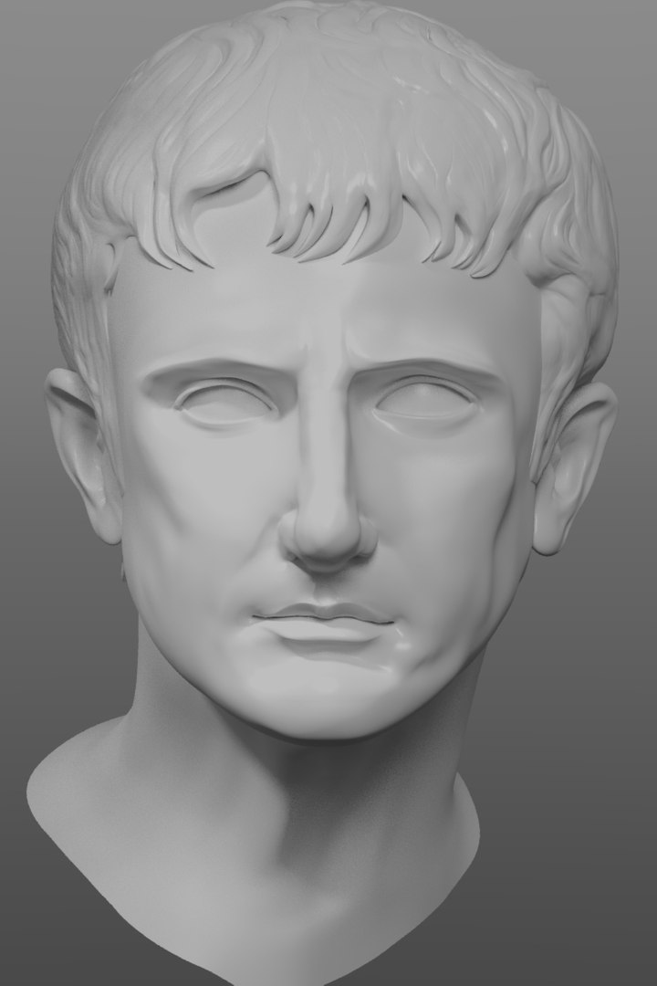 3d Model Bust Augustus Octavian