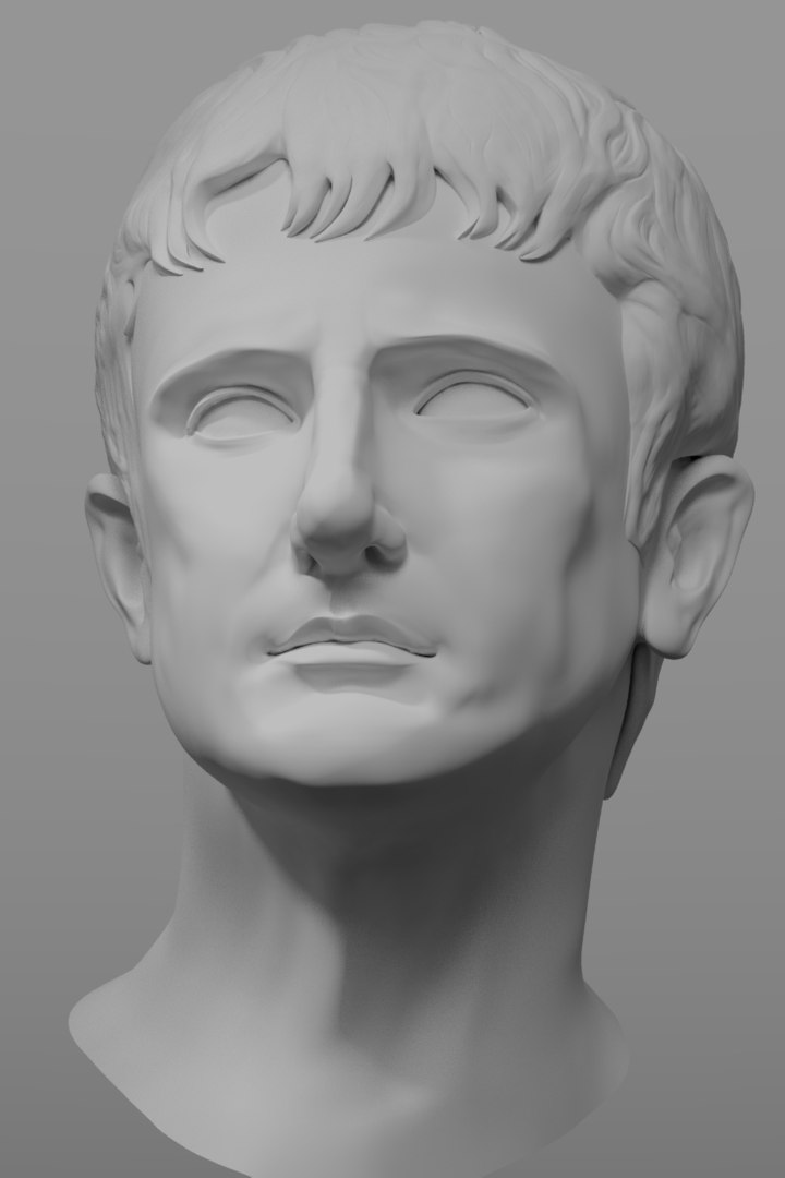 3d Model Bust Augustus Octavian