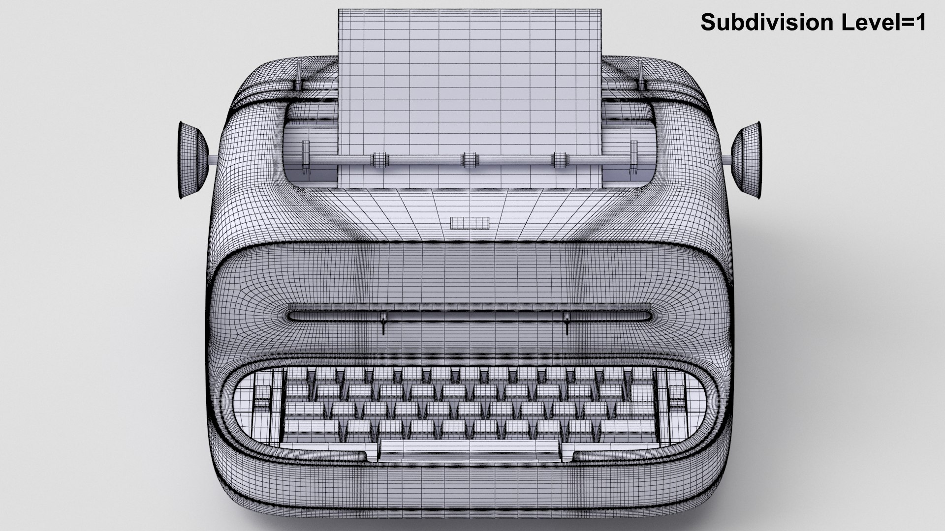 Vintage Typewriter 03 3D model - TurboSquid 2012387