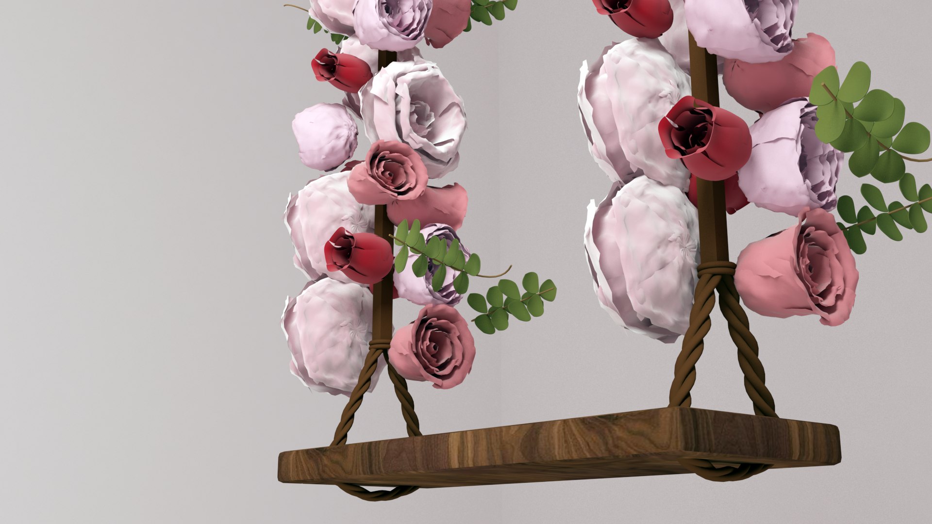 3D Model Rose Swing And Wall - TurboSquid 1813947