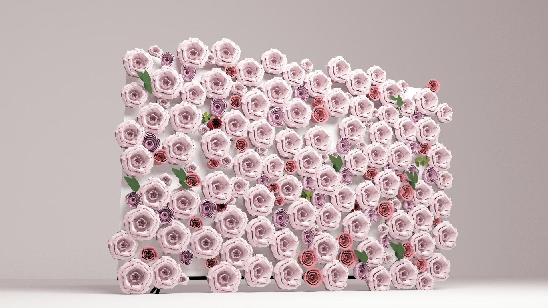 3D Model Rose Swing And Wall - TurboSquid 1813947
