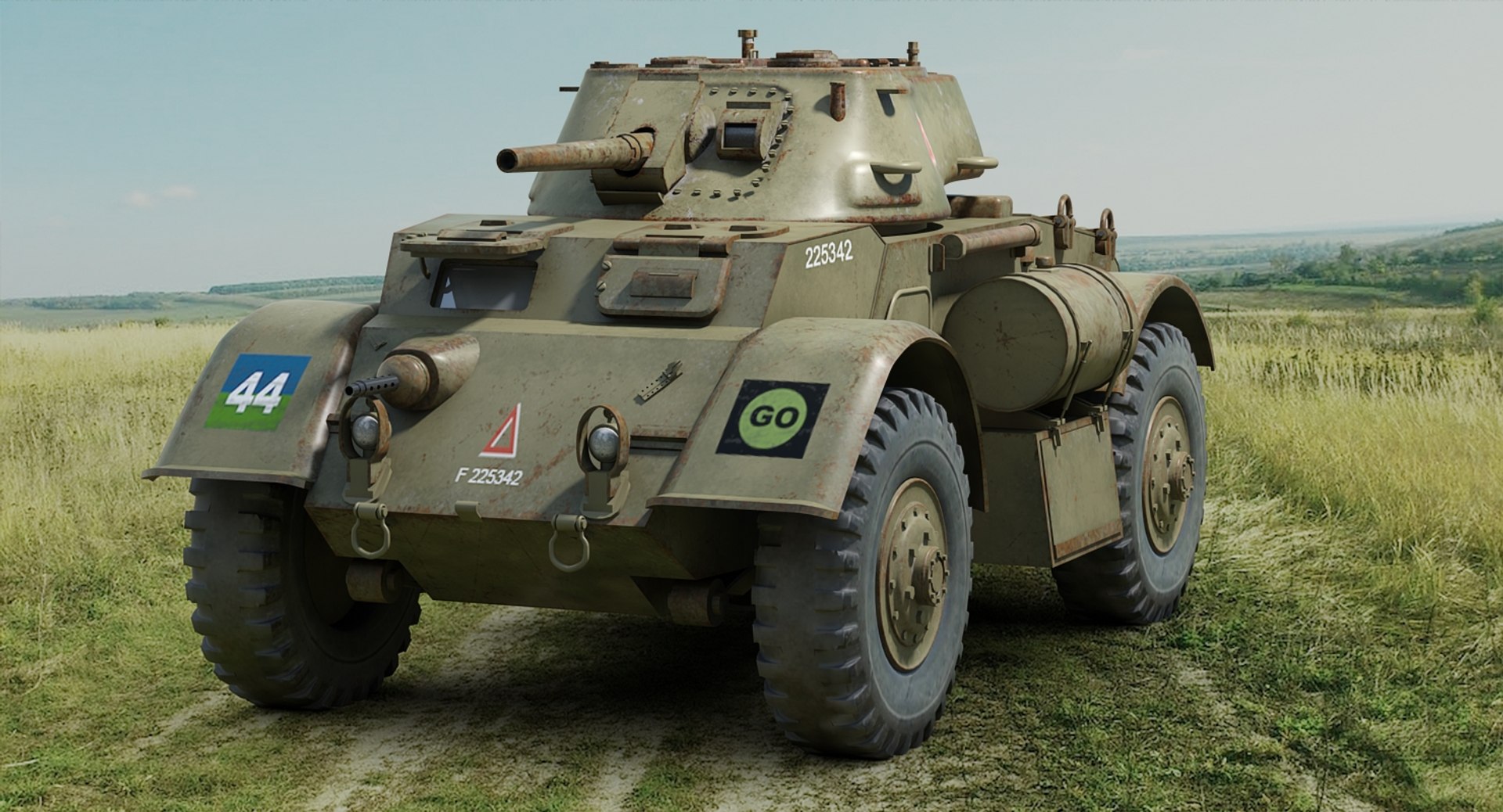 T17 E Staghound Armored 3d Max