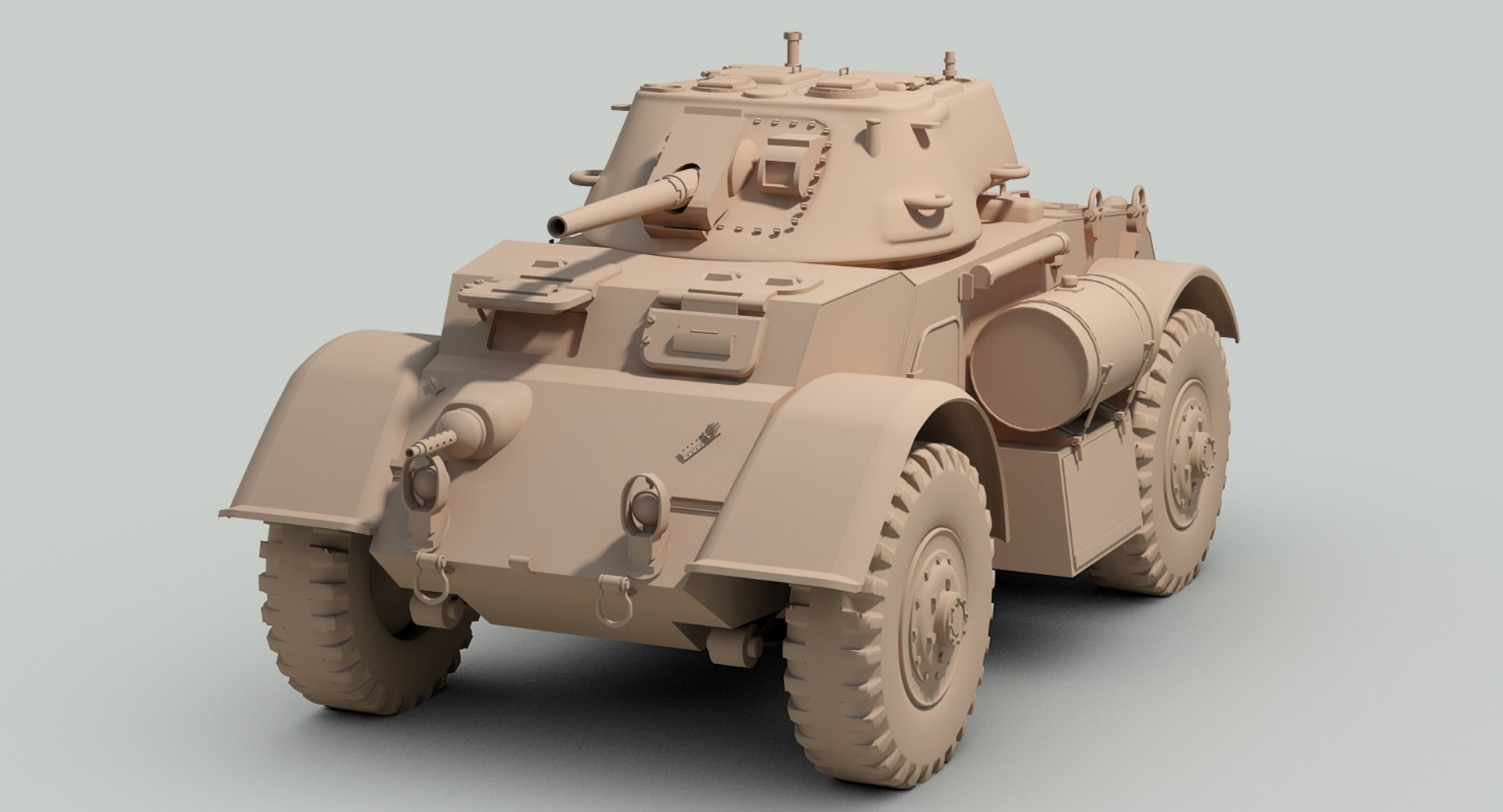 T17 E Staghound Armored 3d Max