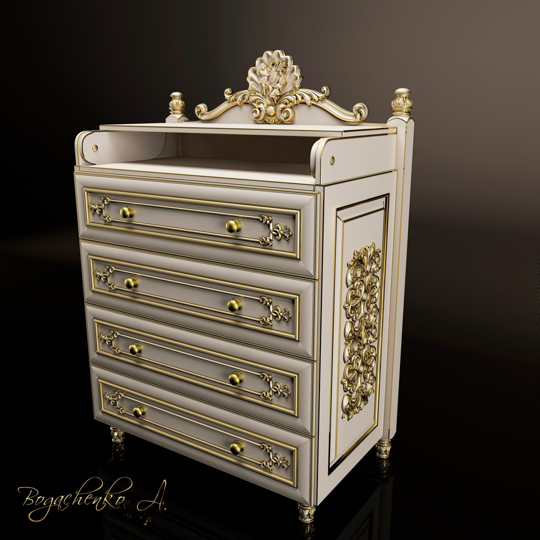 3D Baby Cot Model - TurboSquid 1716181